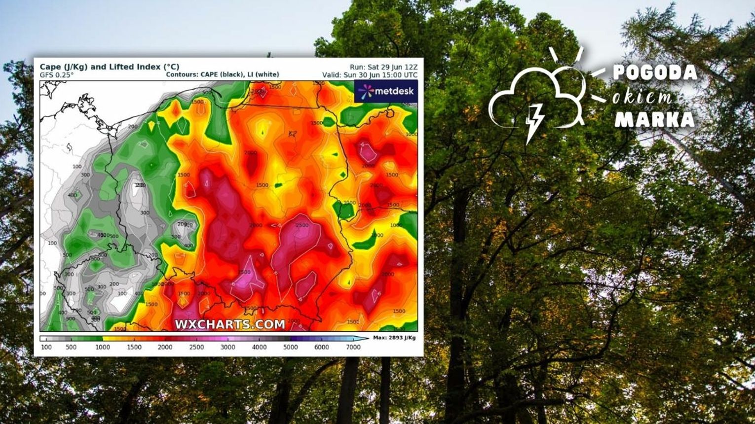 Będzie bardzo gorąco i duszno. Burze w centrum Polski