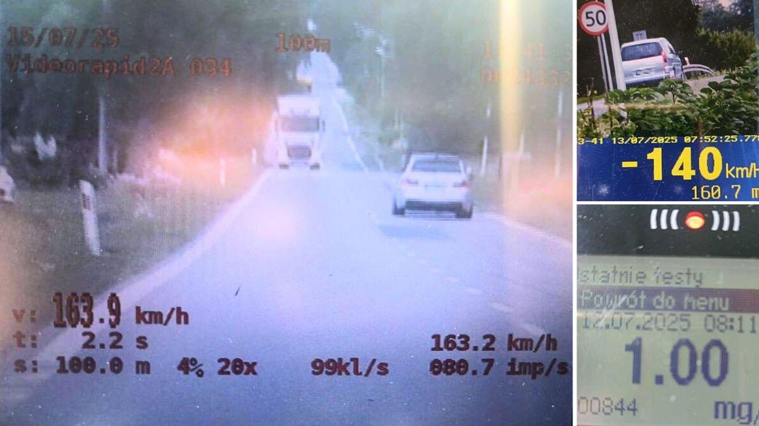 Jechał BMW 163 km/h tam, gdzie jest ograniczenie do 50...