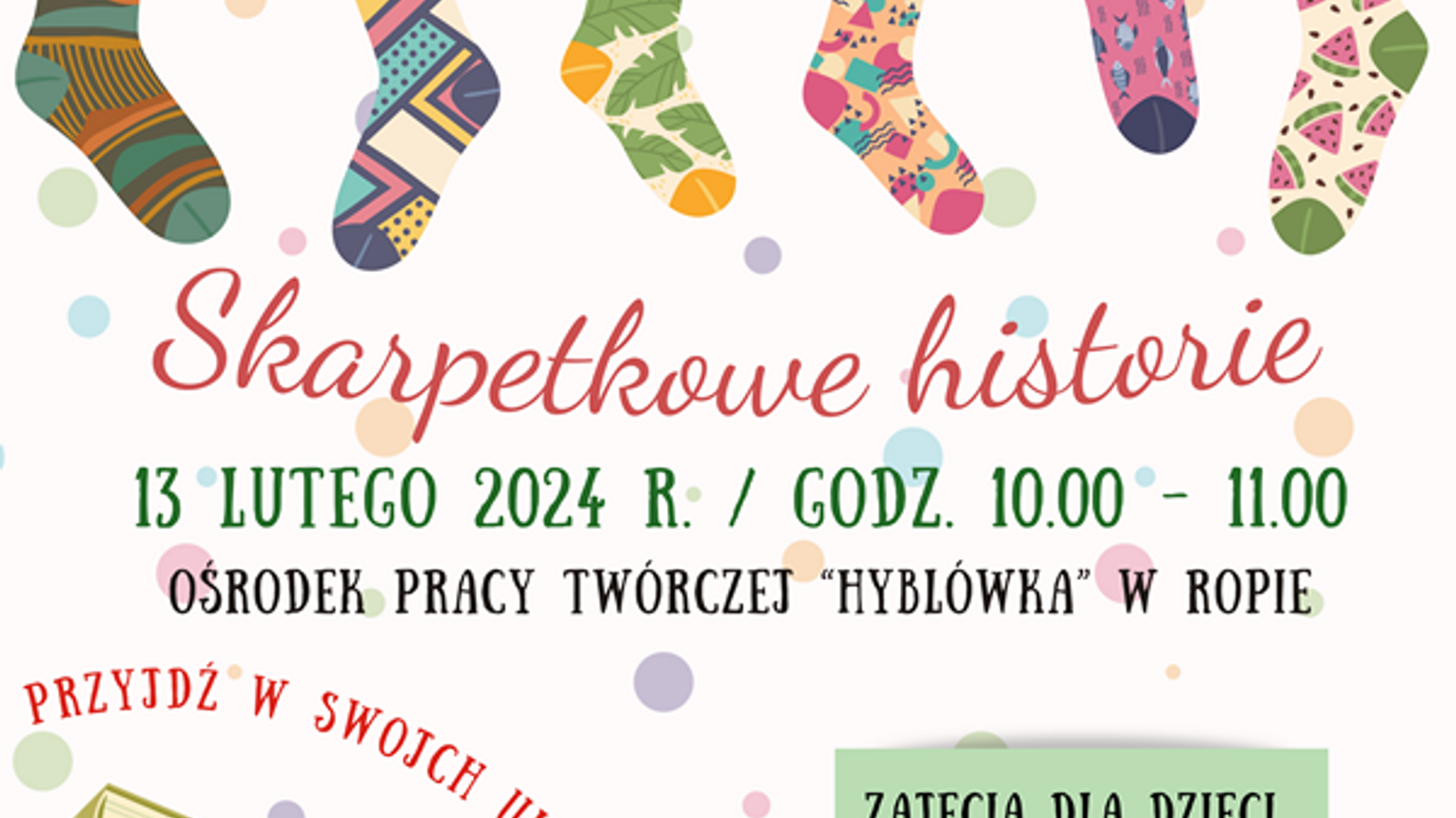 Ferie zimowe 2024 w Ropie. Skarpetkowe historie | halogorlice.info